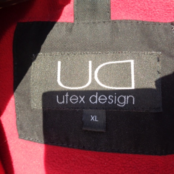 Utex | Jackets & Coats | Ud Utex Design Black Down Filled Fox Fur ...